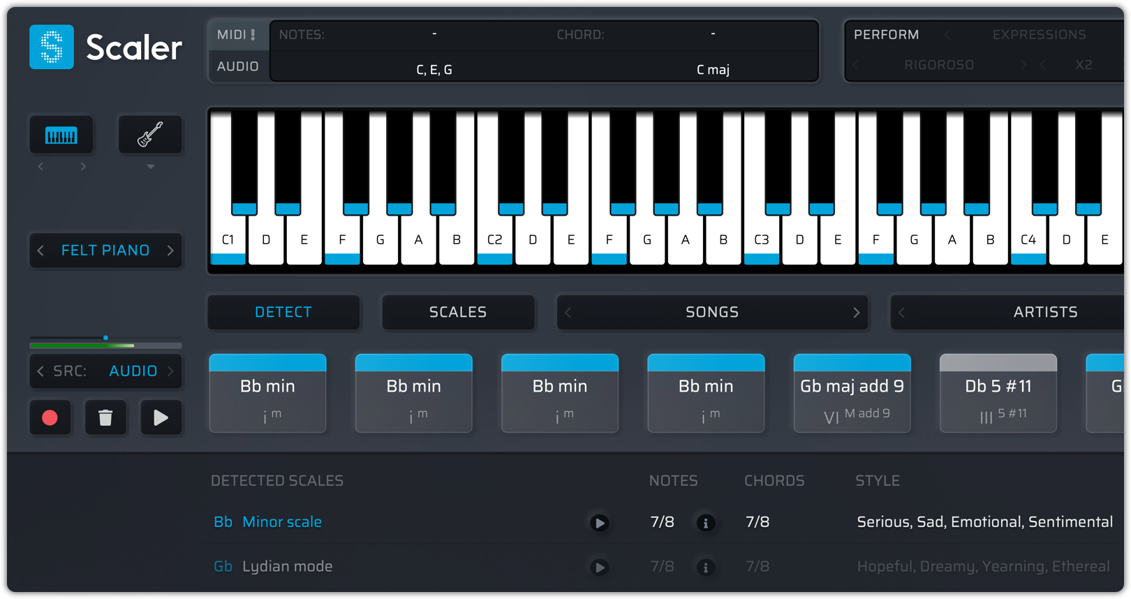 Plugin Boutique Scaler | avis sur l'outil de théorie musicale