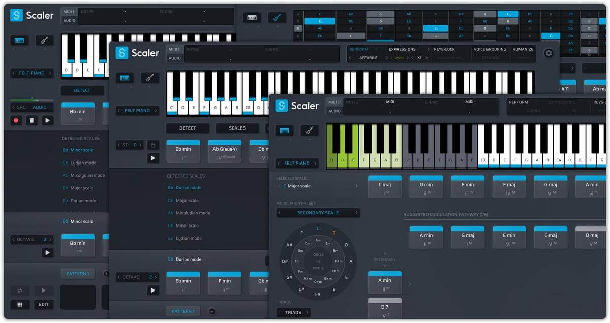 Plugin Boutique Scaler | avis sur l'outil de théorie musicale