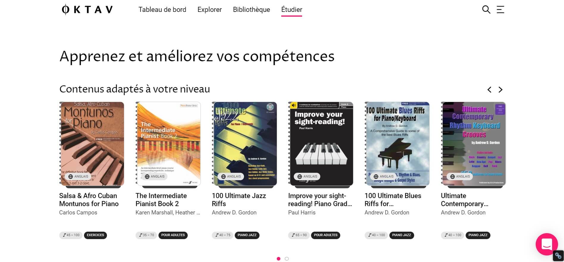 Oktav | Avis sur la bibliothèque de partitions de piano